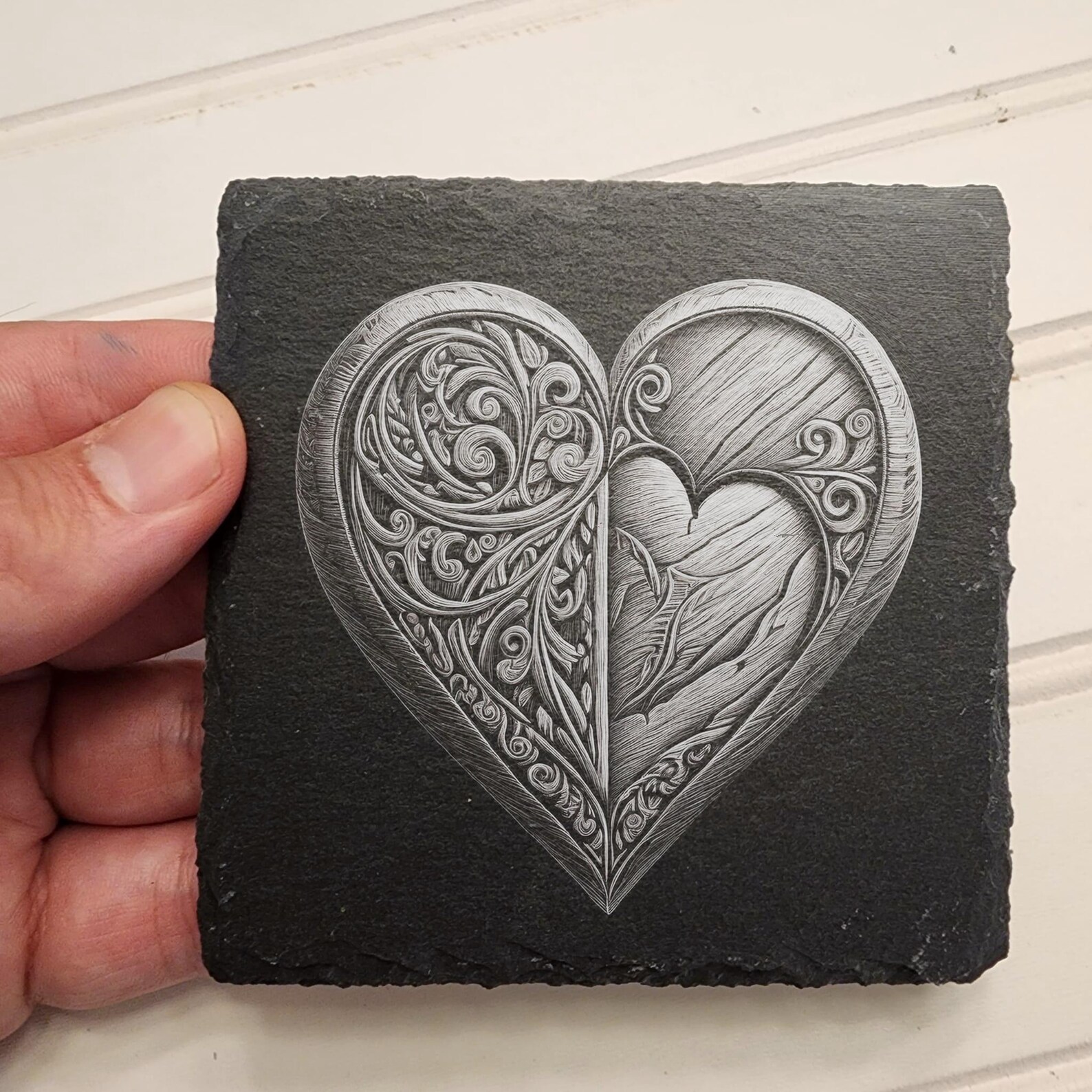 9 Heart Digital Files for Laser Engraving 4x4" Slate Tiles - Etsy