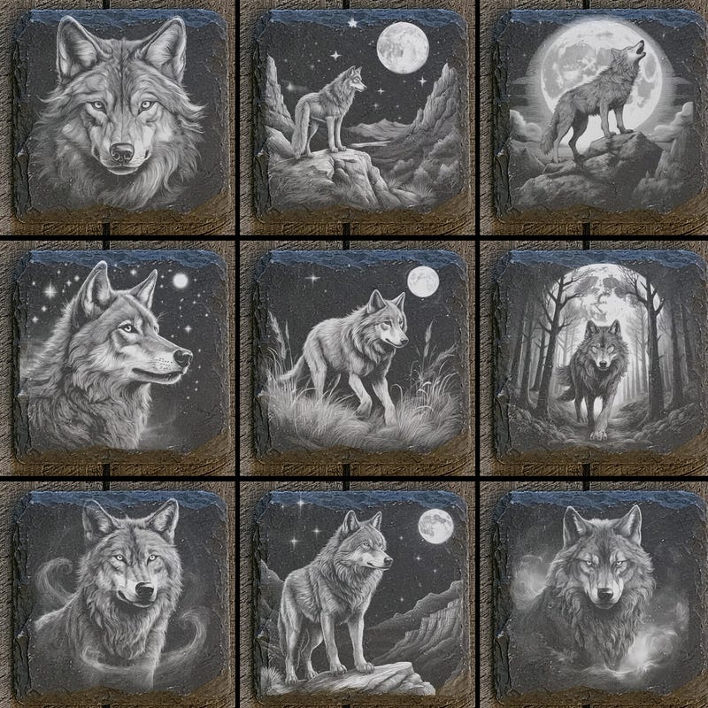 Wolf Layered Wall - Etsy