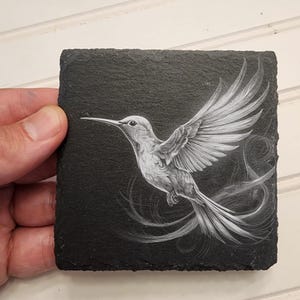 8 Hummingbird Digital Files for Laser Engraving 4x4" Slate Tiles - Etsy