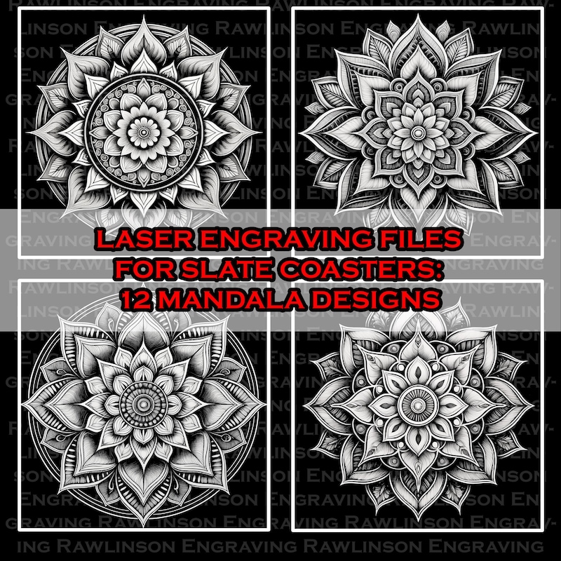 Coasters Mandala Patterns - Etsy