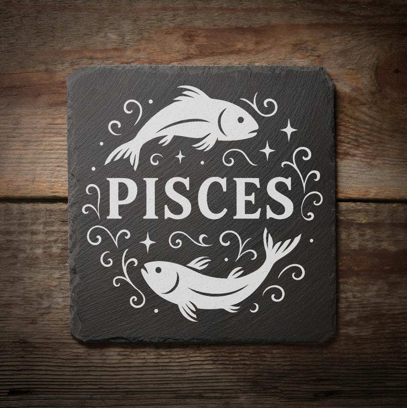 Zodiac Sign Digital Files for Laser Engraving 4x4" Slate Coasters - Etsy