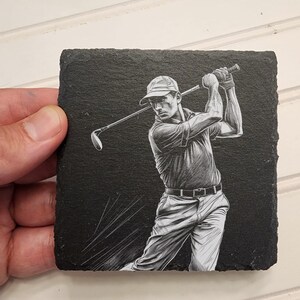 8 Golf/golfing Digital Files for Laser Engraving 4x4" Slate Tiles - Etsy