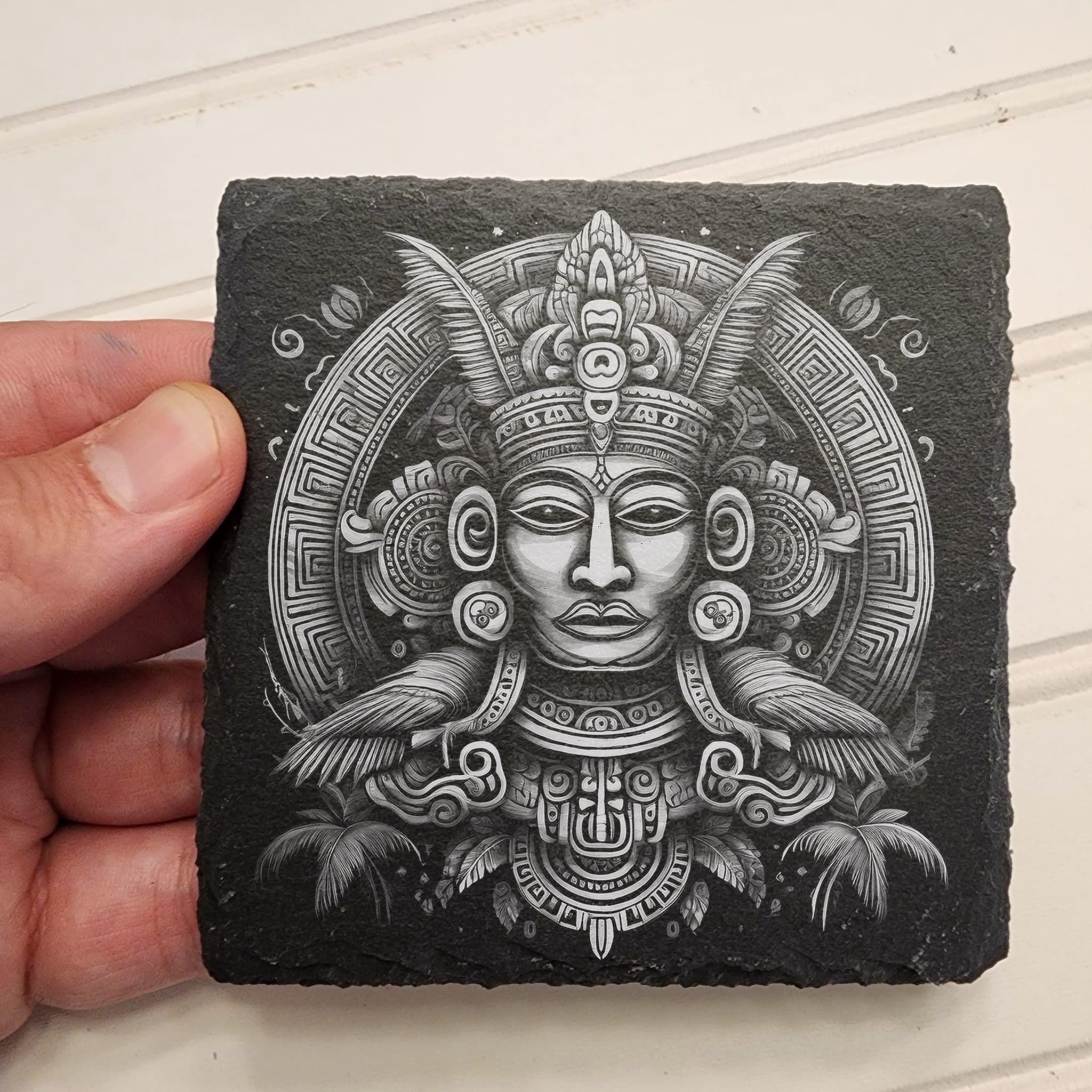 8 Mayan Digital Files for Laser Engraving 4x4" Slate Tiles - Etsy