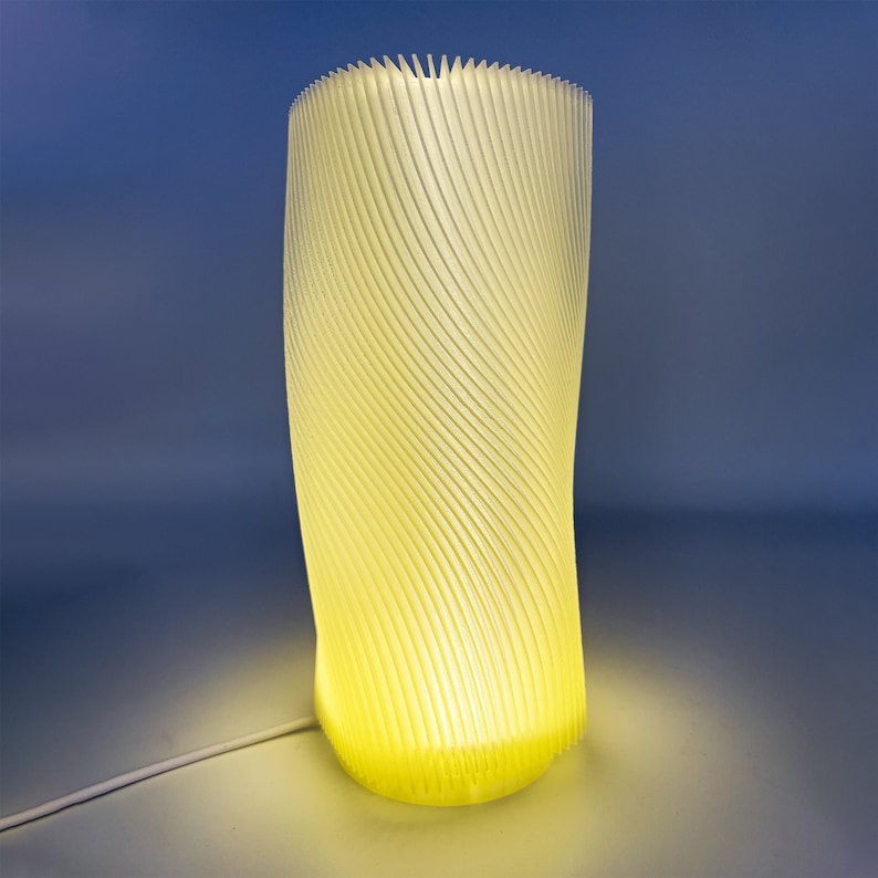 3D Print Creative Night Light Geometry Spiral Shape Home Mood Lamp - Etsy