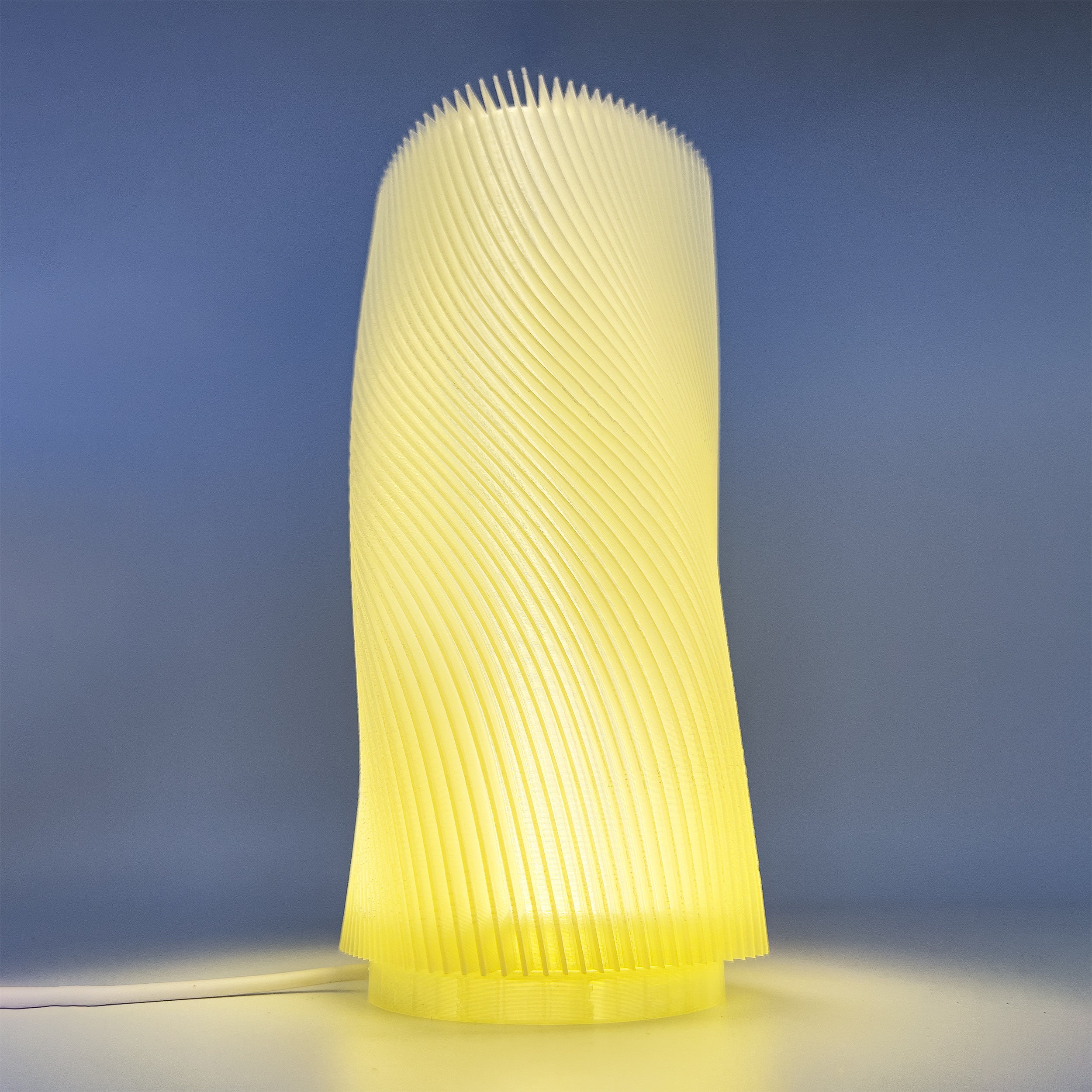 3D Print Creative Night Light Geometry Spiral Shape Home Mood Lamp - Etsy