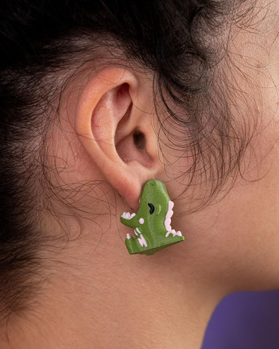 3D Printed Animal Earrings Collection - Etsy
