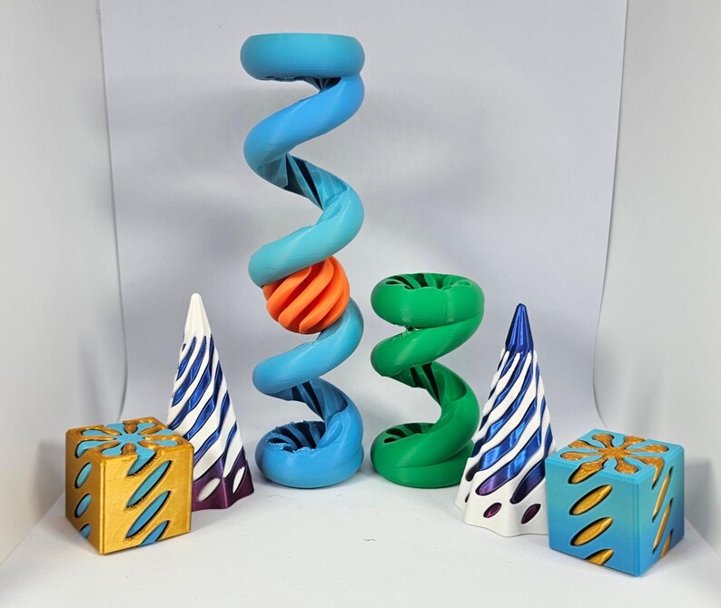 Spiral Twist Puzzles - 3D Print - Etsy