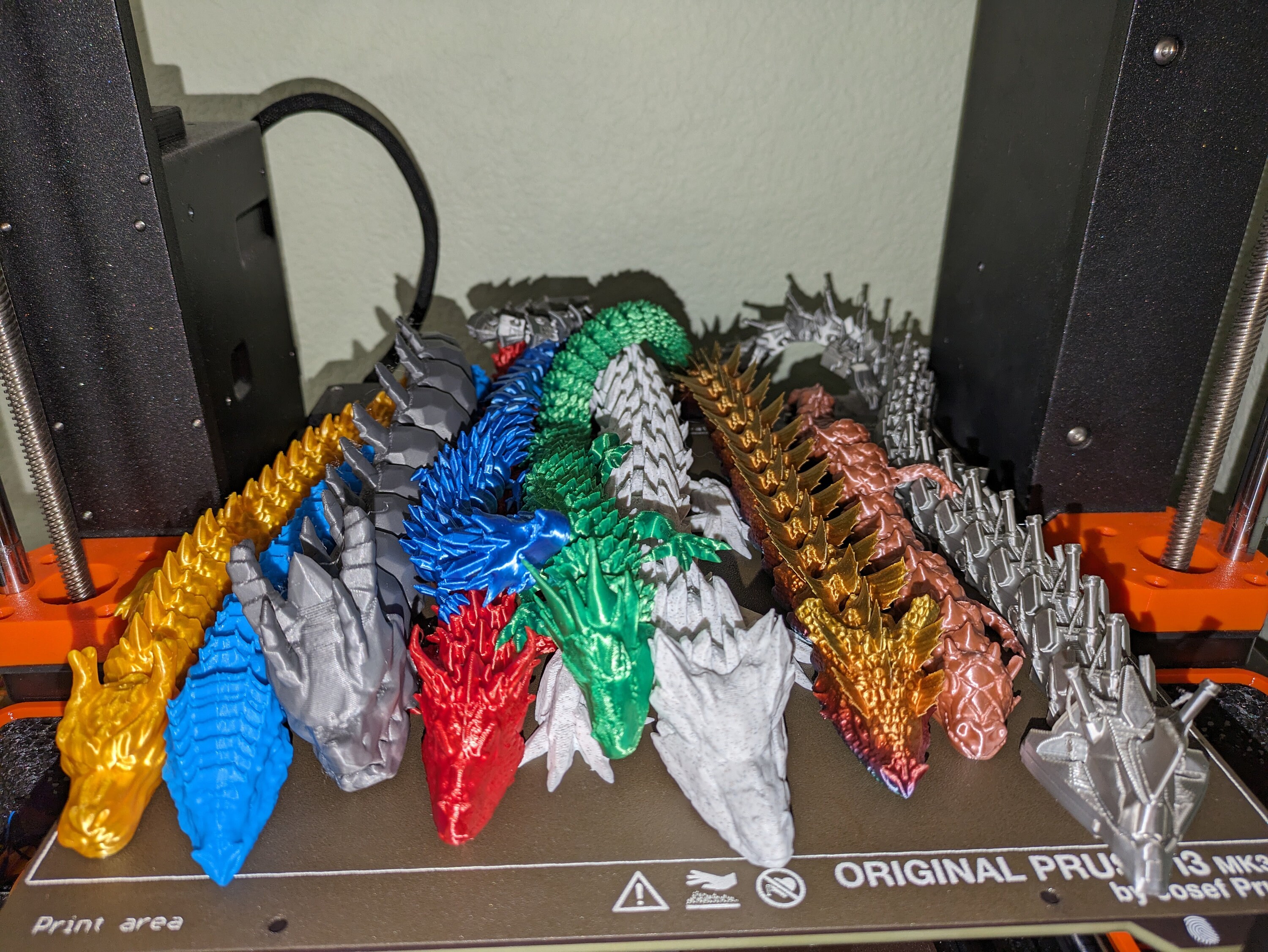 Articulated Dragon 3D Print Multiple Styles - Etsy