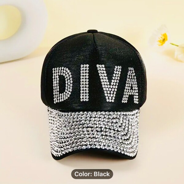 Rhinestone Cap - Etsy