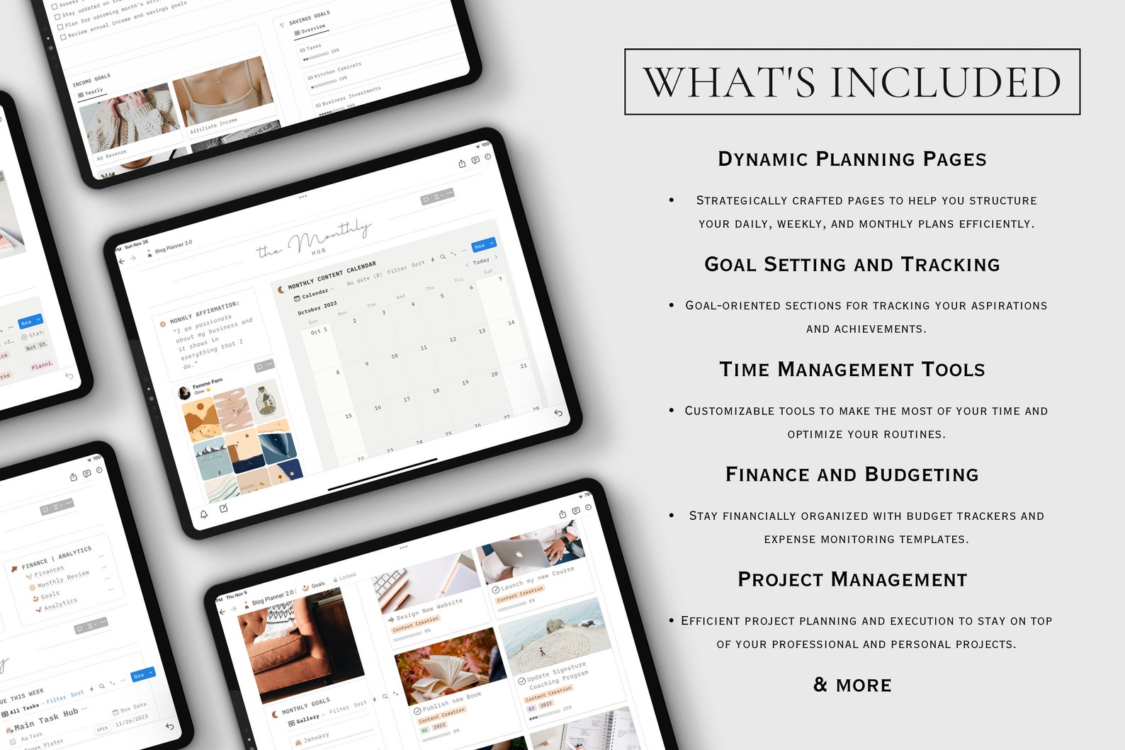 Blogger Notion Dashboard Notion Template Aesthetic Content Creation Notion Template Notion ...