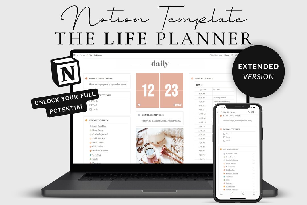 2024 Notion Planner Template Notion Personal Finance Dashboard Habit ...