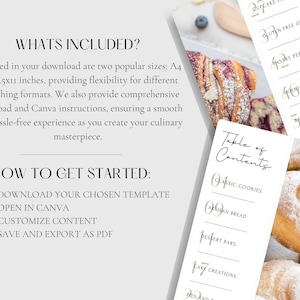 Editable Cookbook Template | Colorful Cookbook PDF Template | Food Blog ...