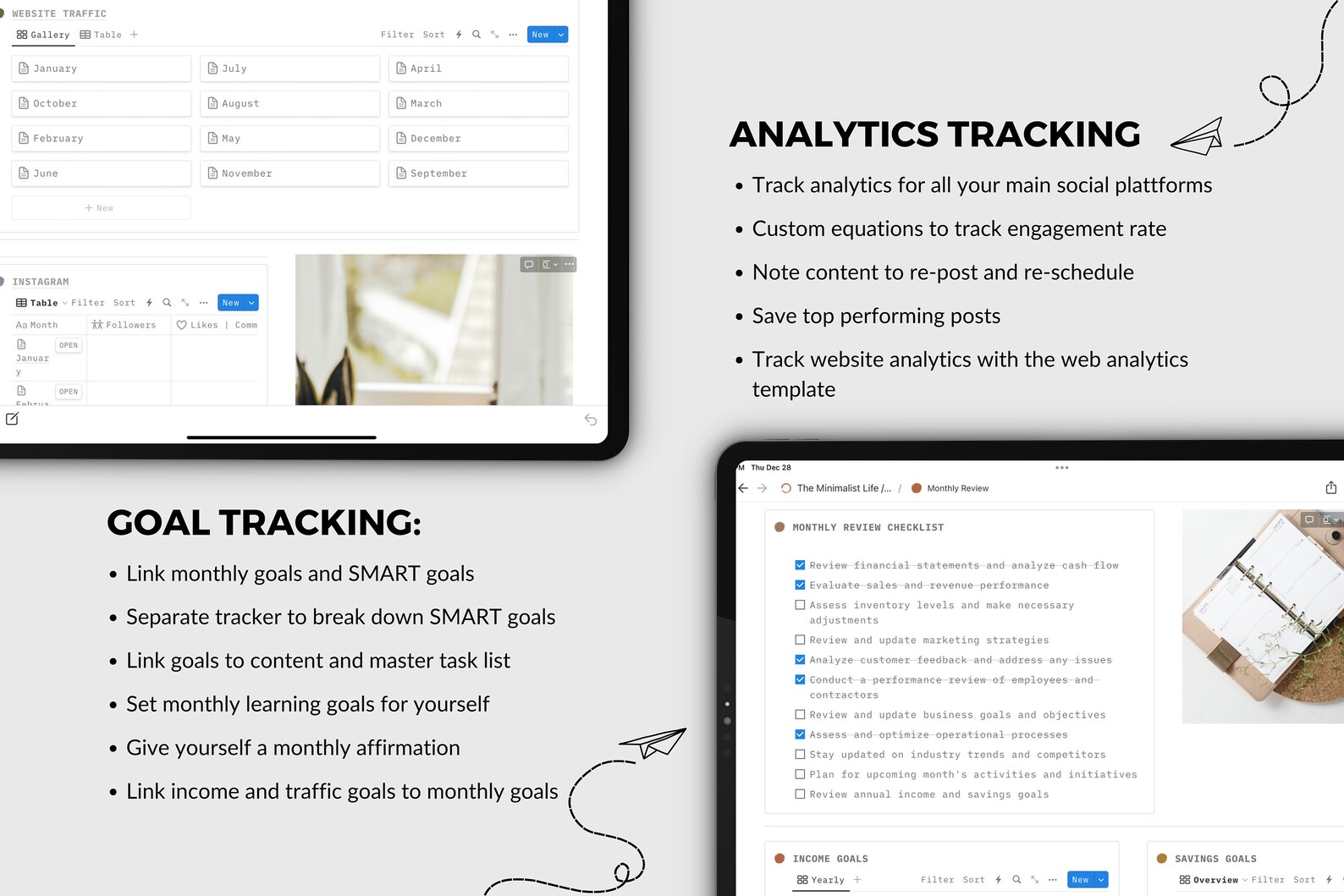 Notion Content Calendar All in One Notion Content Planner Template ...