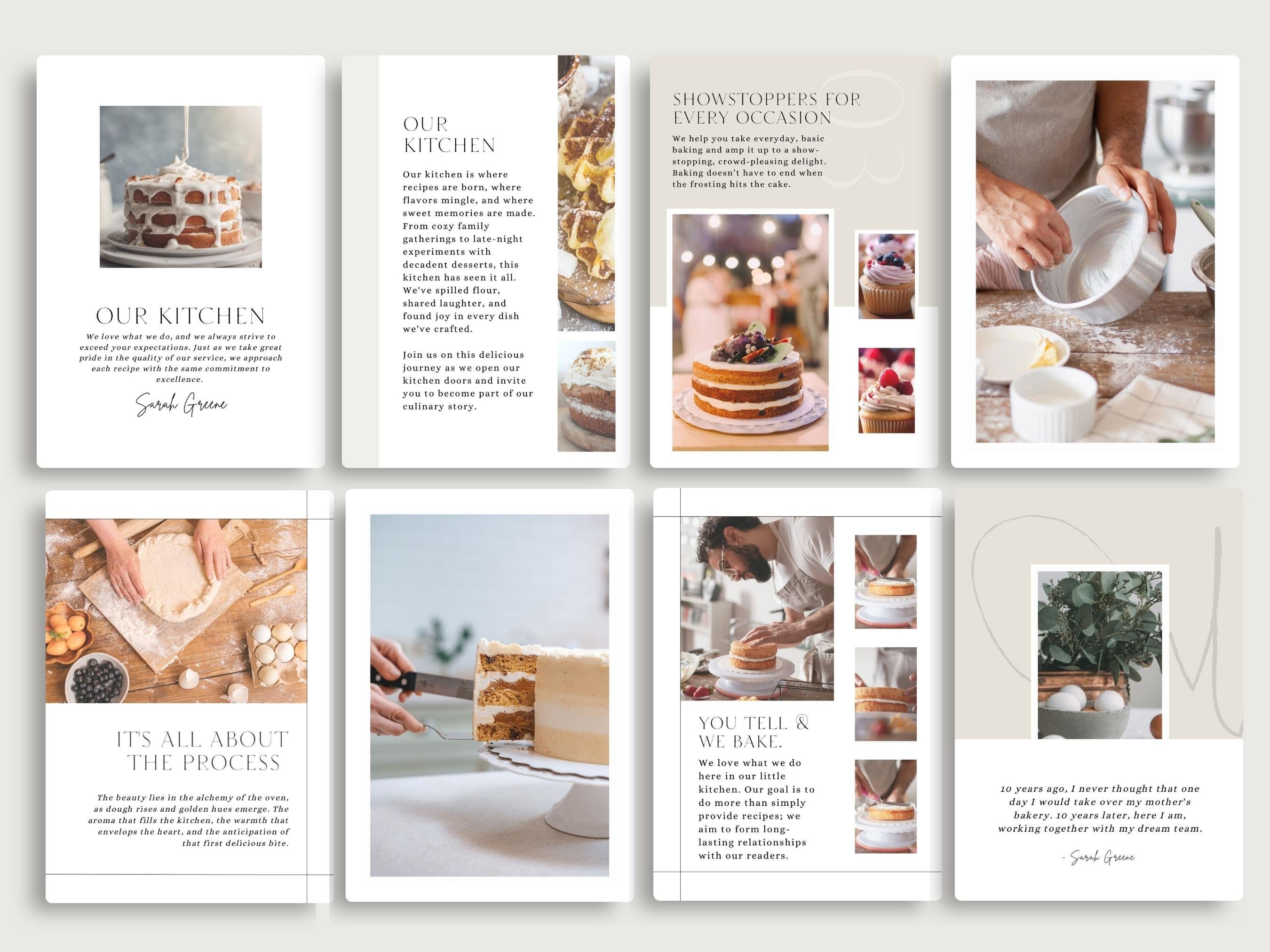 Neutral Cookbook | Canva Cookbook Template | Natural Tones | Canva ...