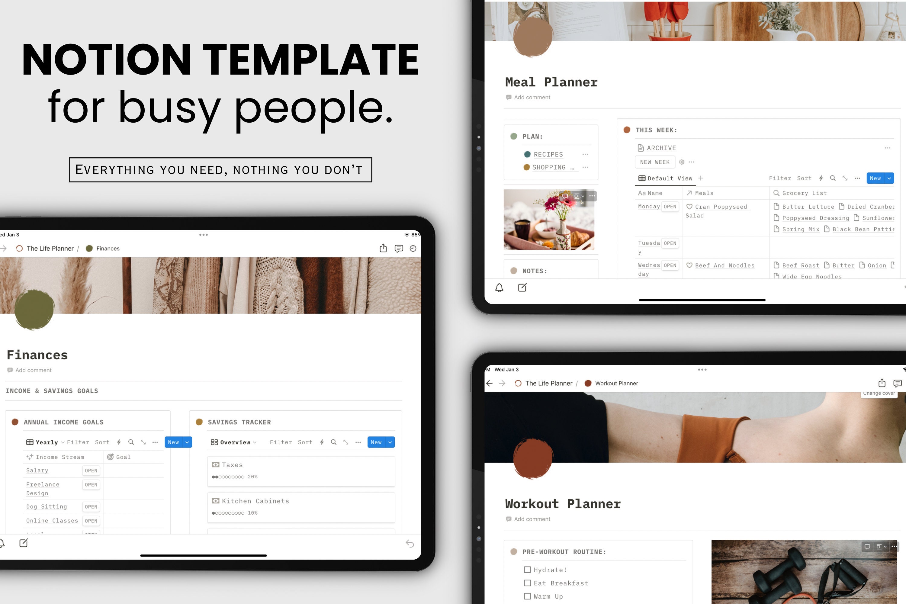 Dark Fem Aesthetic Notion Template Notion Daily Planner Dashboard ADHD ...