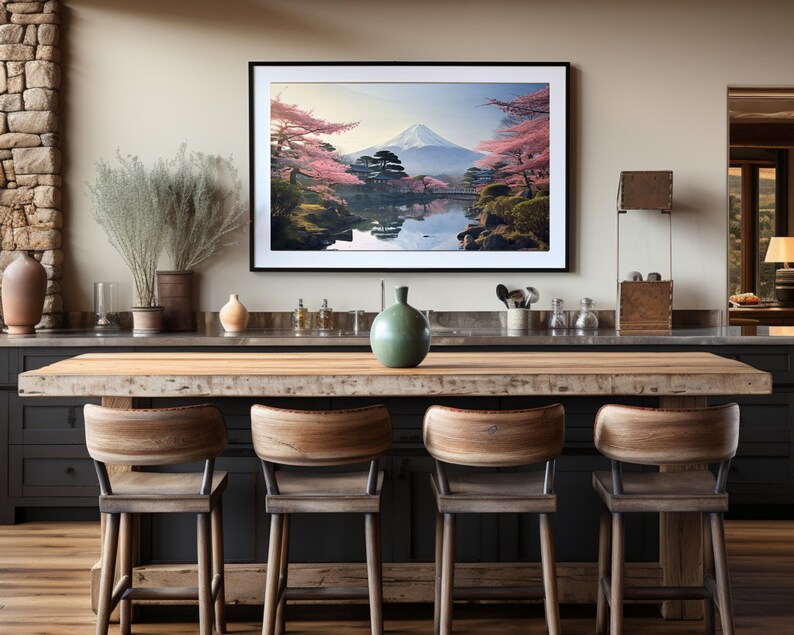 Mount Fuji Koichi Okada Mount Fuji & Lake Kawaguchi Japan - Etsy