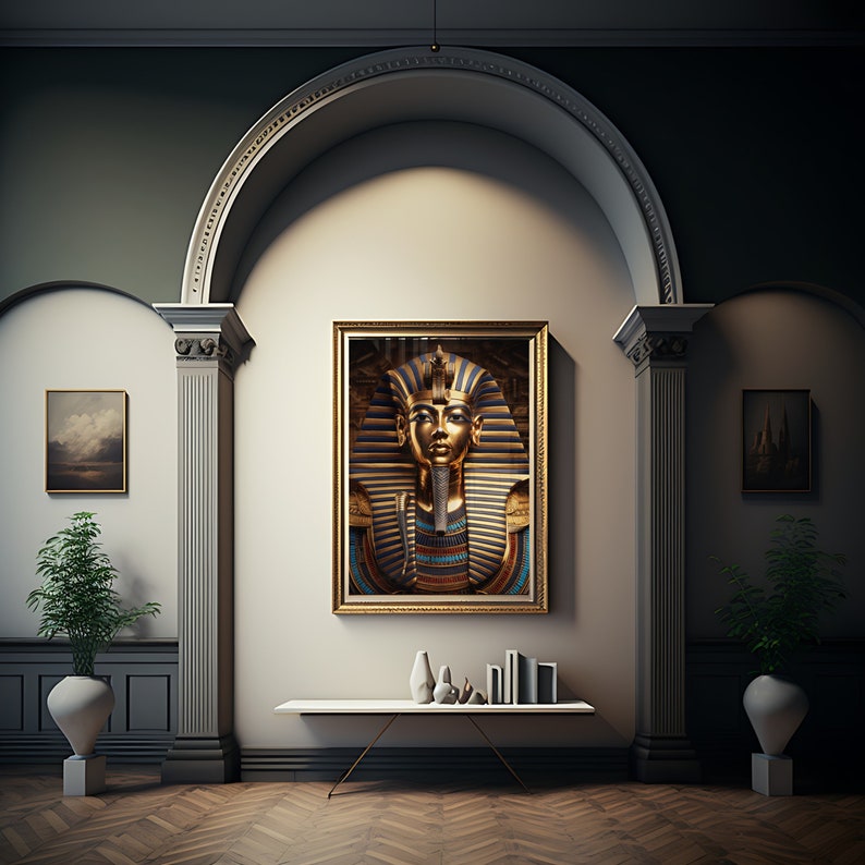King Tutankhamun Ancient Pharaoh, Egyptian Art, Egyptian Wall Art ...
