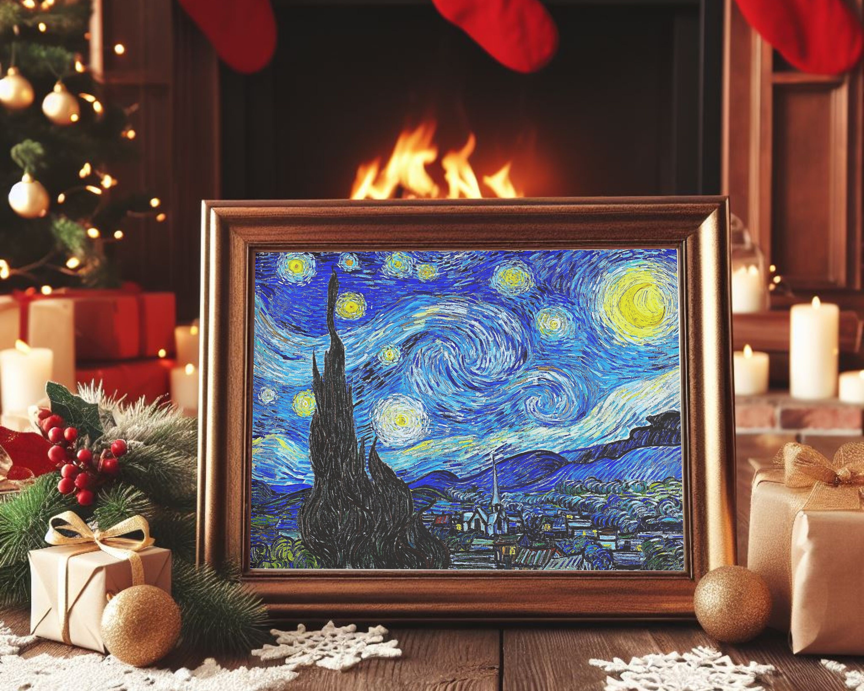 DIY Vincent Van Gogh, the Starry Night, Van Gogh Painting, Van Gogh ...