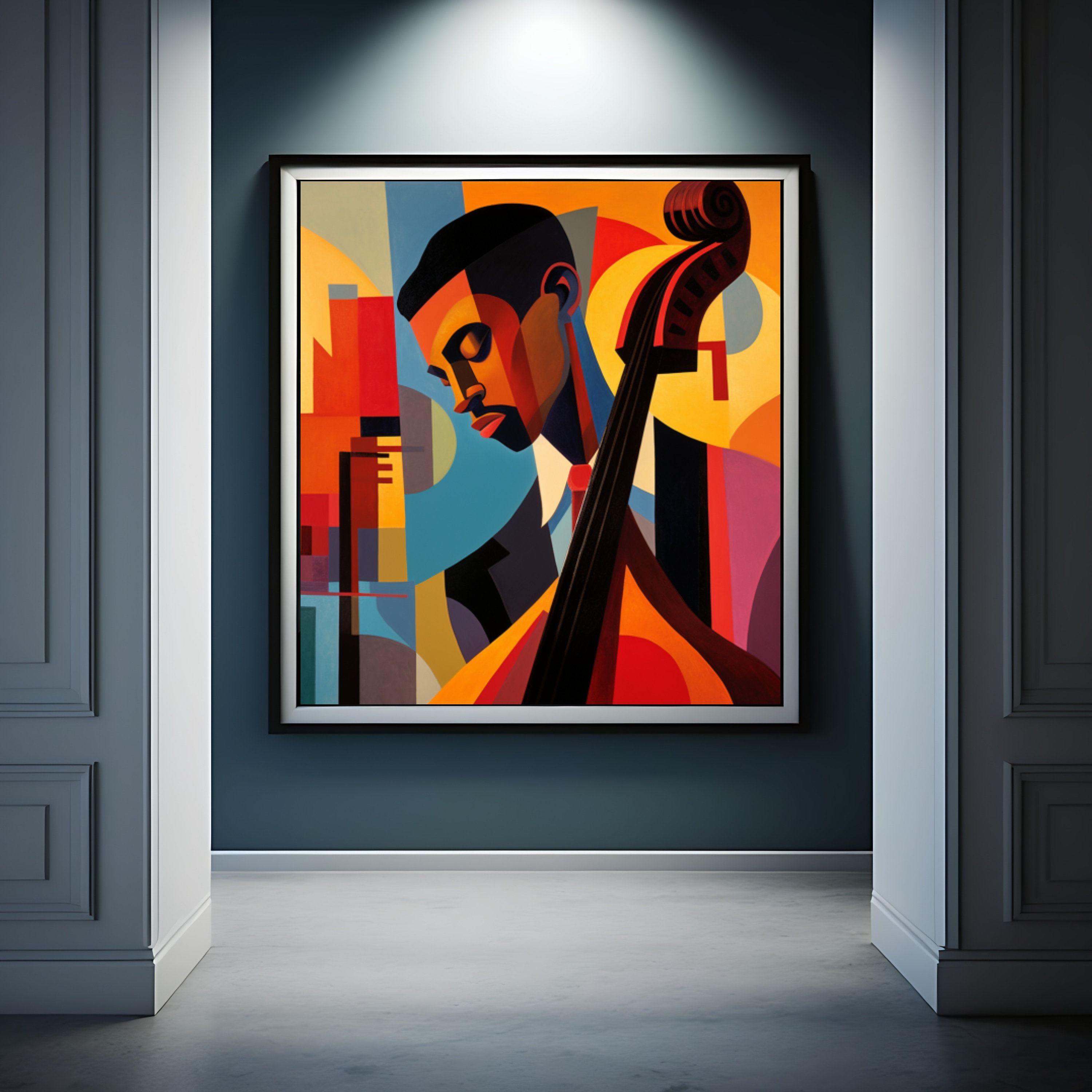 Music Wall Art, Jazz Wall Art, African American Art, Abstract Music Art ...