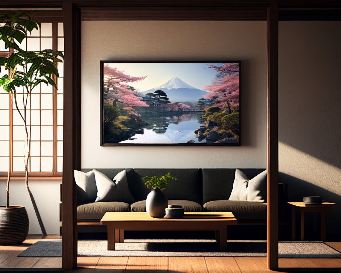 Mount Fuji Koichi Okada Mount Fuji & Lake Kawaguchi Japan - Etsy