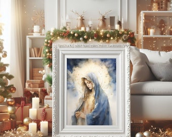 Virgin of Carmel Catholic Art Religious Poster Our Lady of Mount Carmel ...