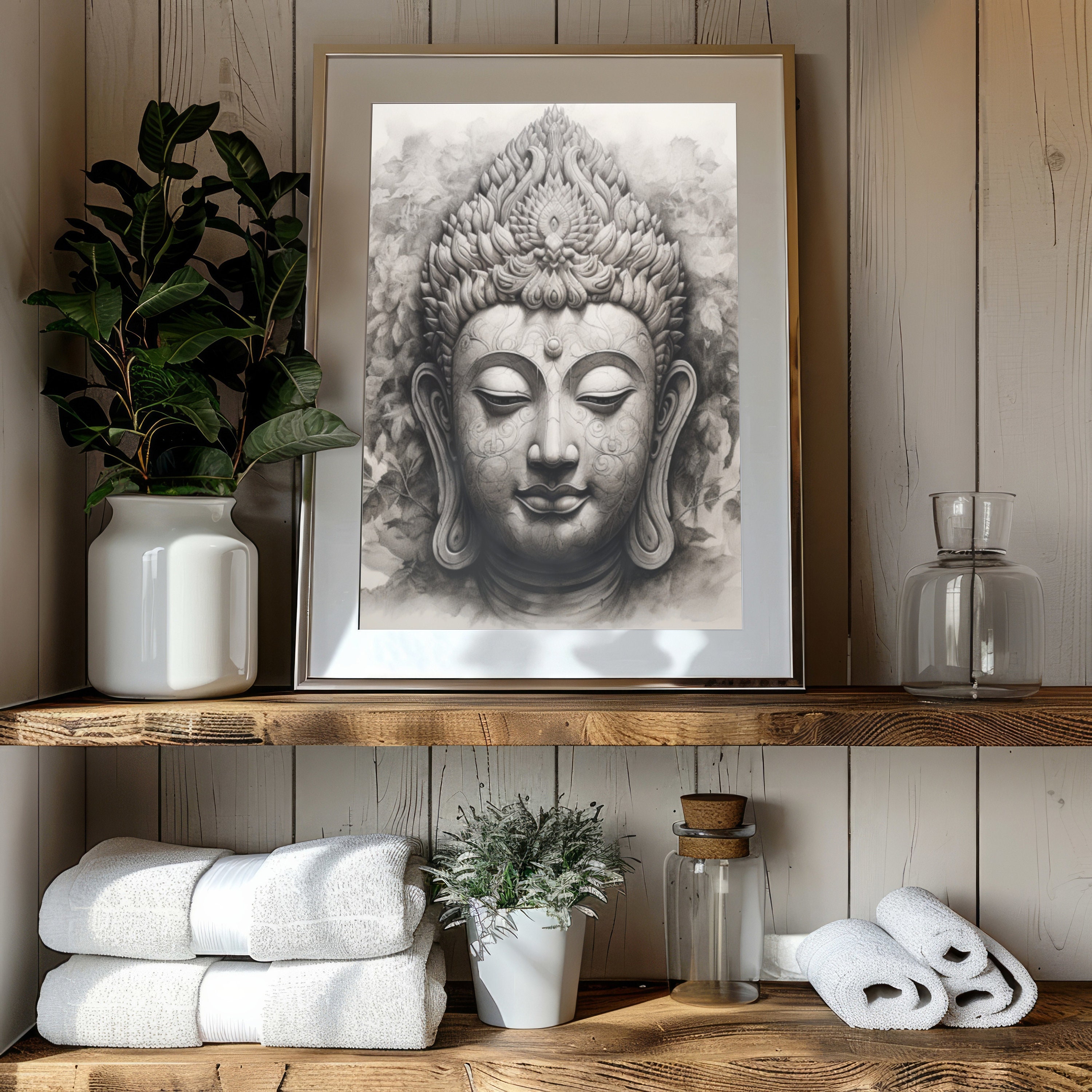 Buddha Wall Art, Buddhist Art Painting, Spiritual Wall Art, Spiritual ...