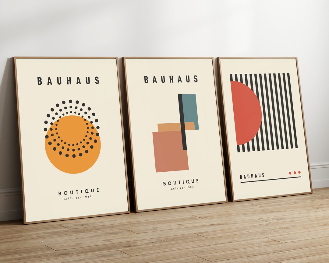 Bauhaus Wall Art Bauhaus Abstract Wall Art Bauhaus Print Boho Decor