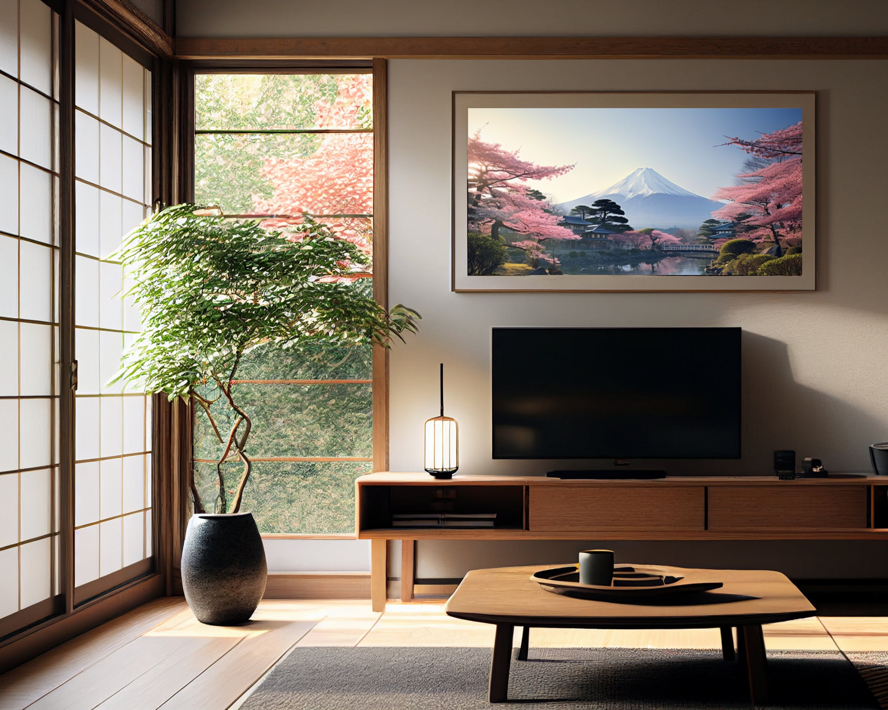 Mount Fuji Koichi Okada Mount Fuji & Lake Kawaguchi Japan - Etsy