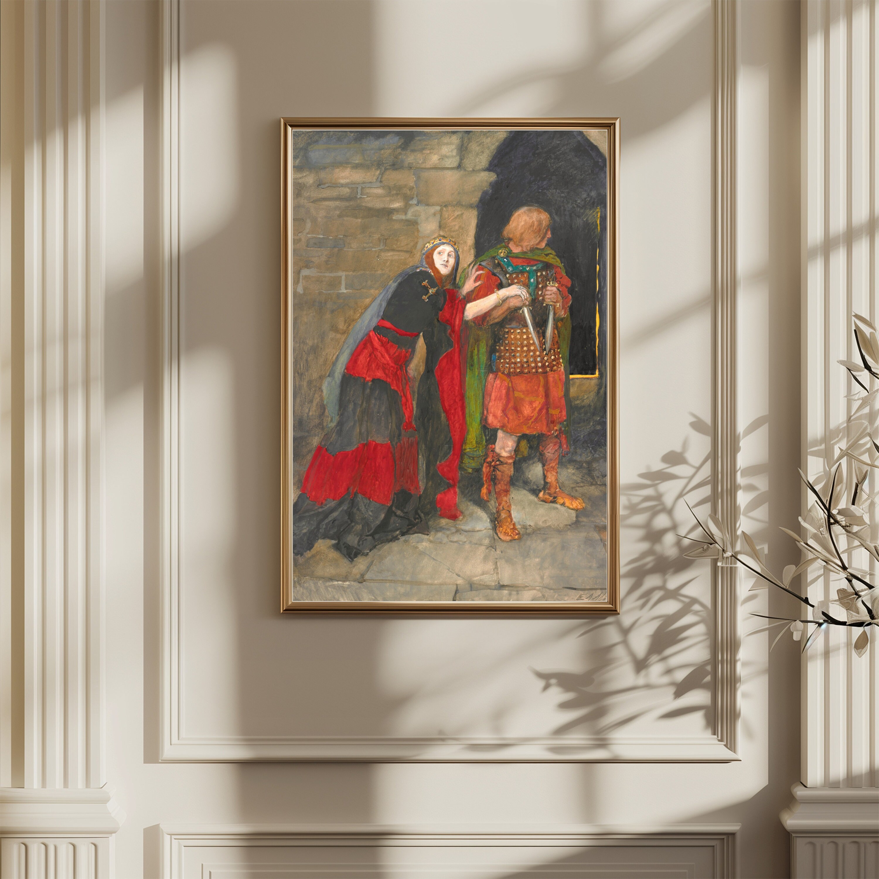 Shakespeare Poster, Lady Macbeth Shakespeare Wall Art, Renaissance Art ...