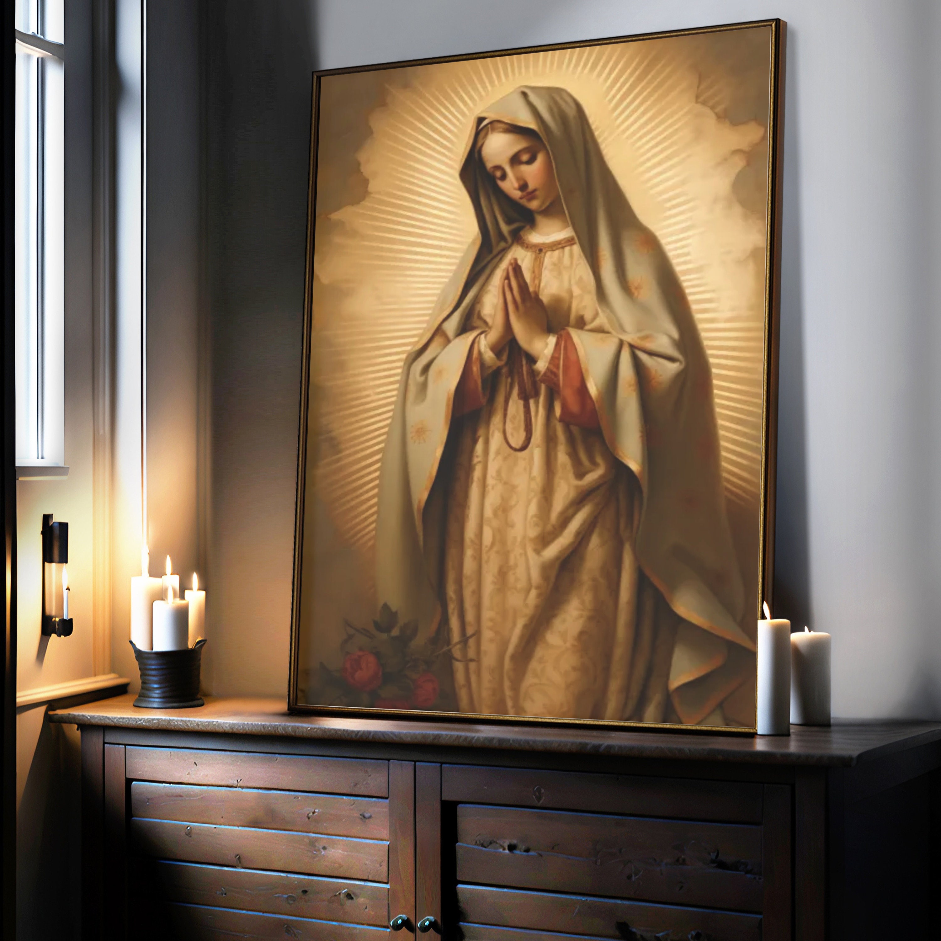 The Virgin of Guadalupe, Virgin Mary, Traditional Catholic Art, Holy ...