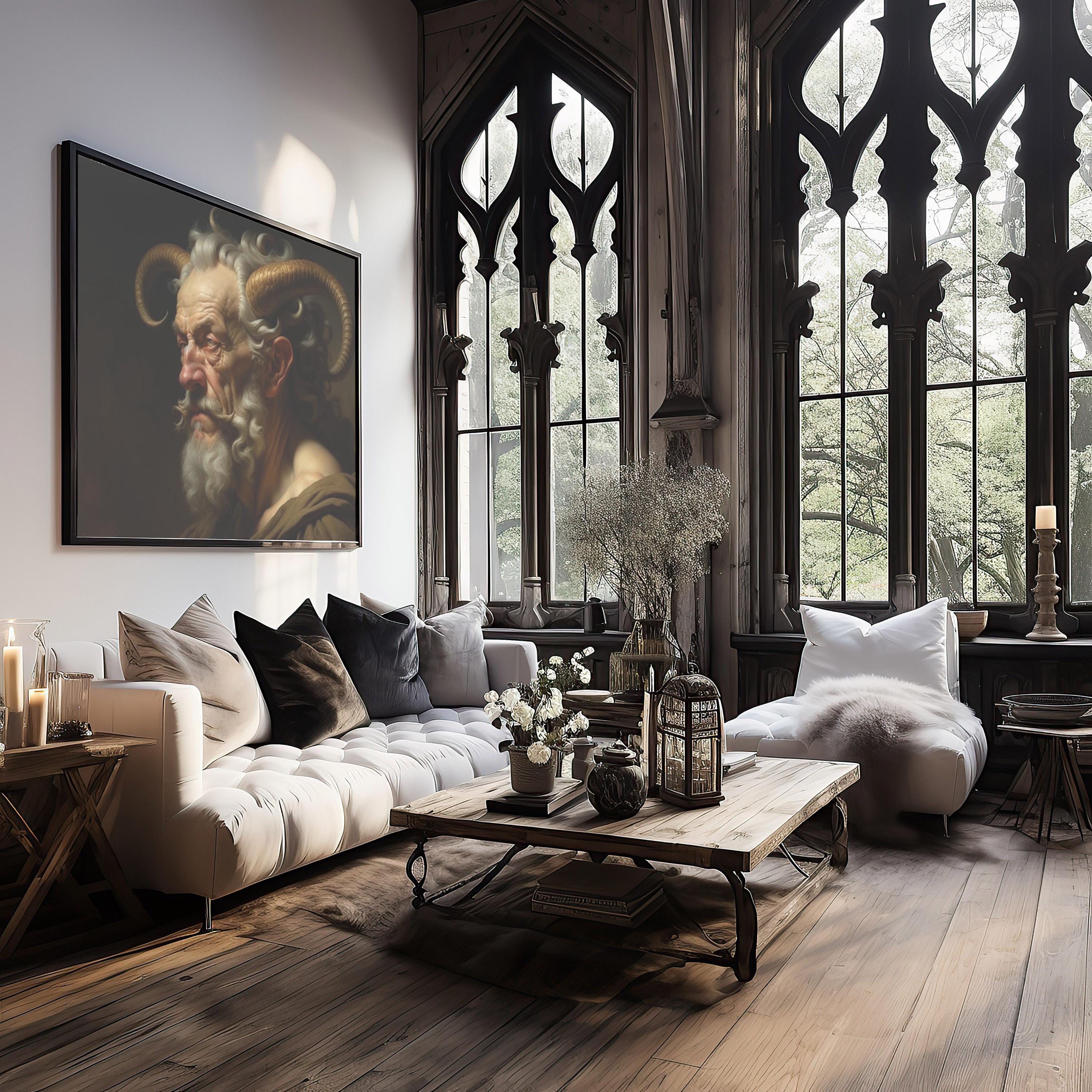 Lucifer Portrait, Dark Academia Print, Moody Victorian Wall Decor ...