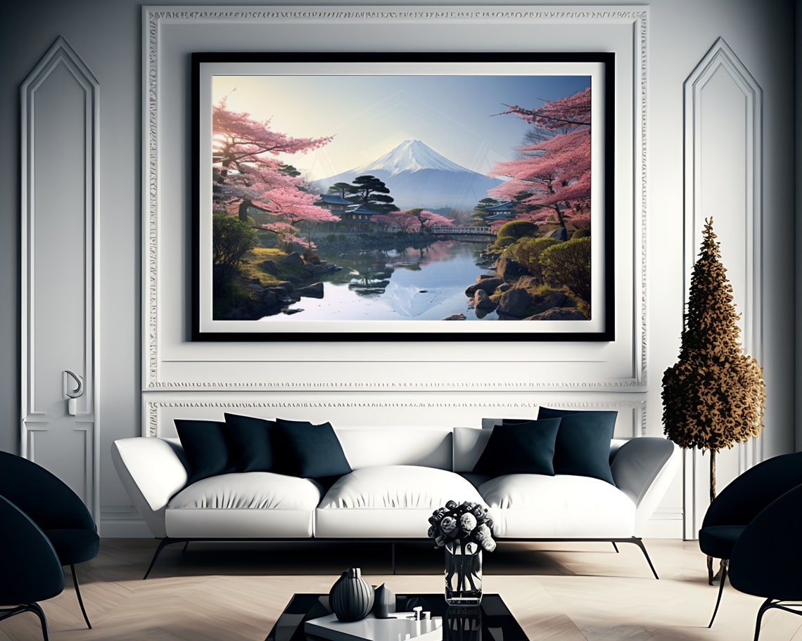 Mount Fuji Koichi Okada Mount Fuji & Lake Kawaguchi Japan - Etsy