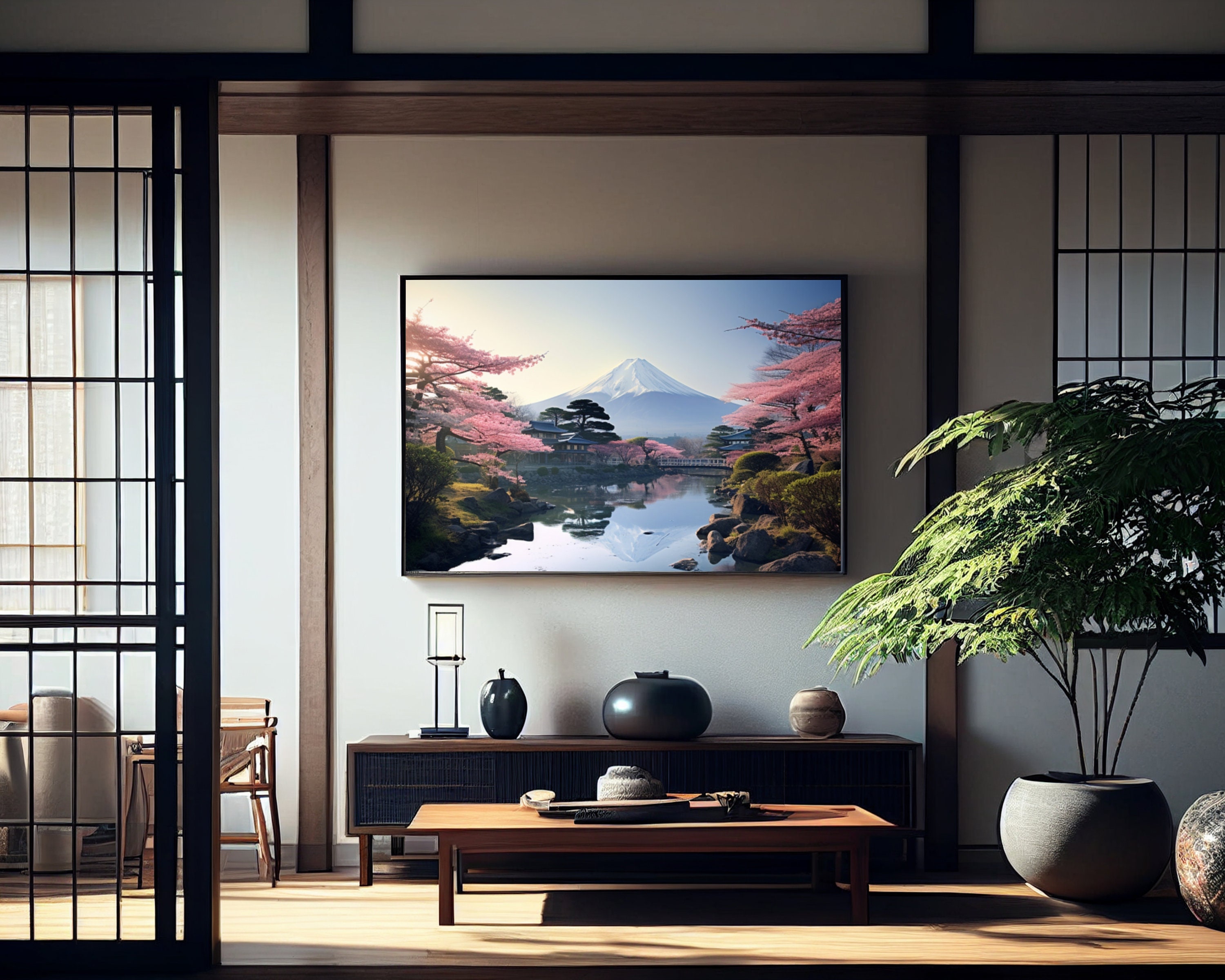Mount Fuji Koichi Okada Mount Fuji & Lake Kawaguchi Japan - Etsy