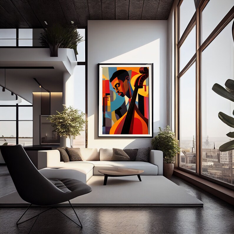Music Wall Art, Jazz Wall Art, African American Art, Abstract Music Art ...
