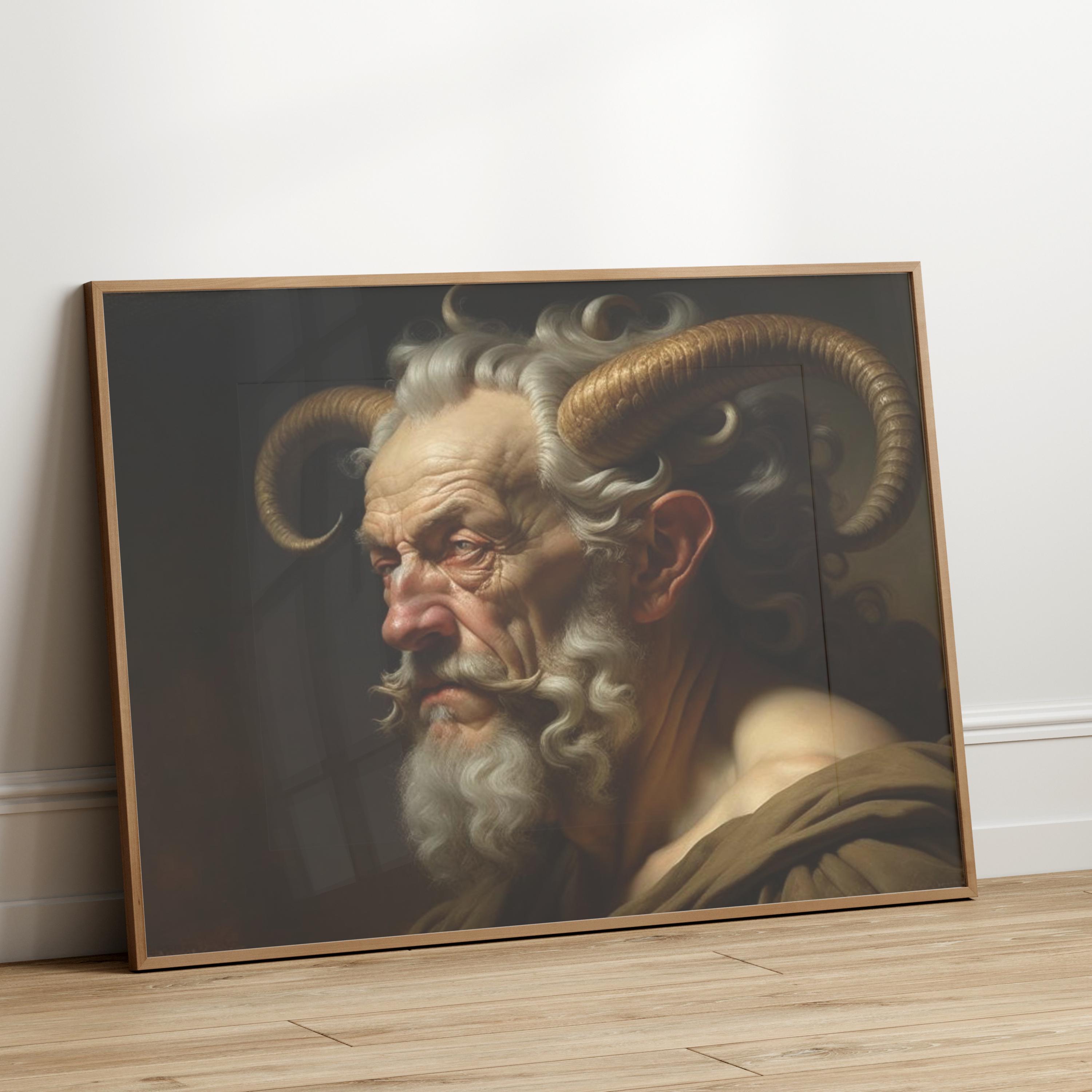 Lucifer Portrait, Dark Academia Print, Moody Victorian Wall Decor ...