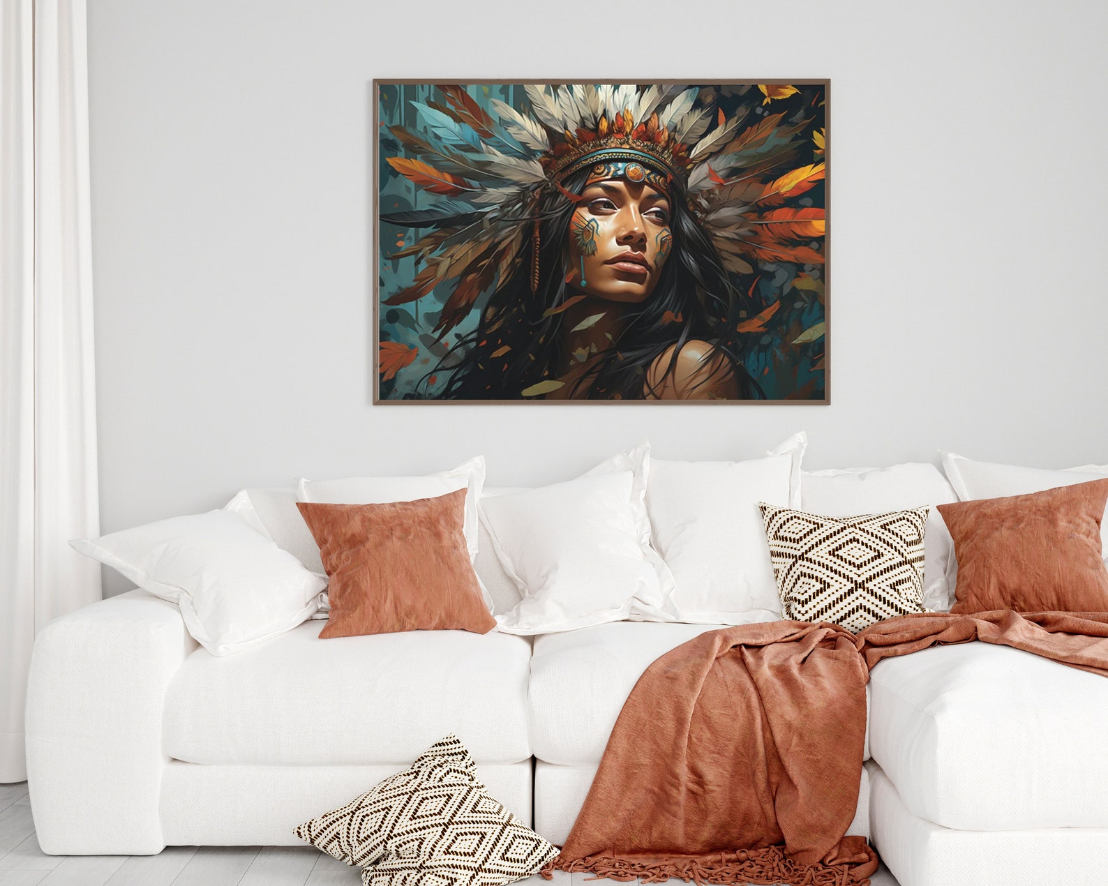 American Indian Art, Native American Poster/native American Wall Art ...