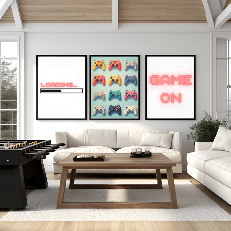 Gaming Print, Gaming Room Decor, Gaming Poster Set of 3, Video Game ...