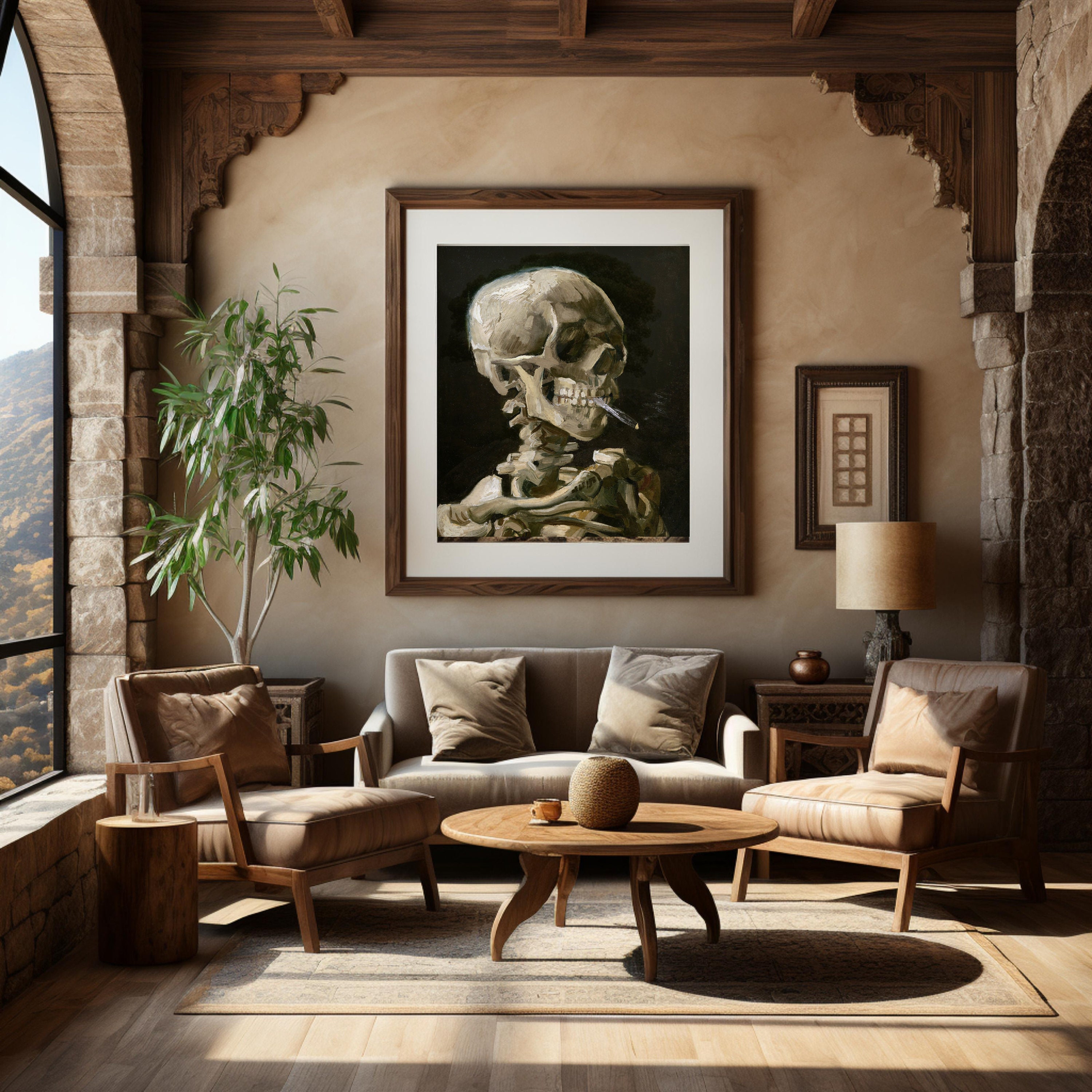 Skull of a Skeleton With Burning Cigarette by Vincent Van Gogh, 1886 ...