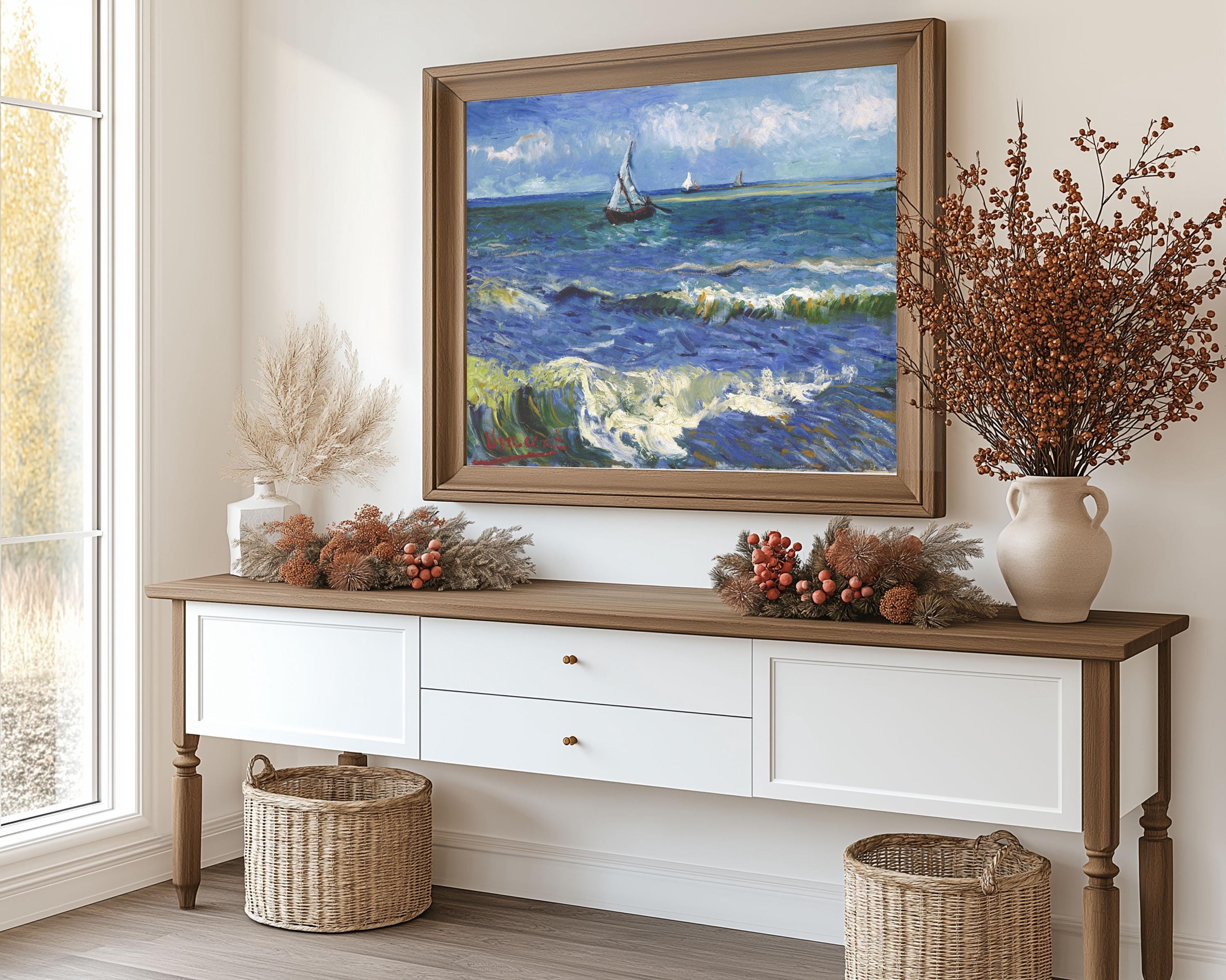 Vincent Van Gogh, Fishing Boats at Saintes Maries De La Mer, Seascape ...