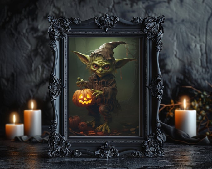 Pumpkin Goblin Printable Wall Art Bundle of 10 for Halloween - Etsy Canada