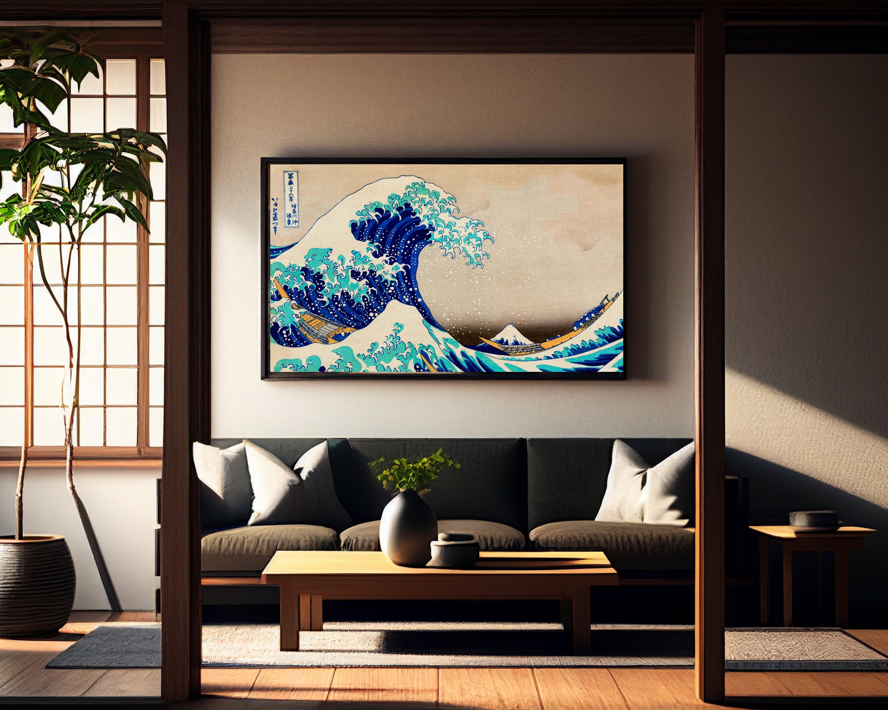 The Great Wave off Kanagawa Hokusai Print/japanese Art Poster, Ukiyoe ...