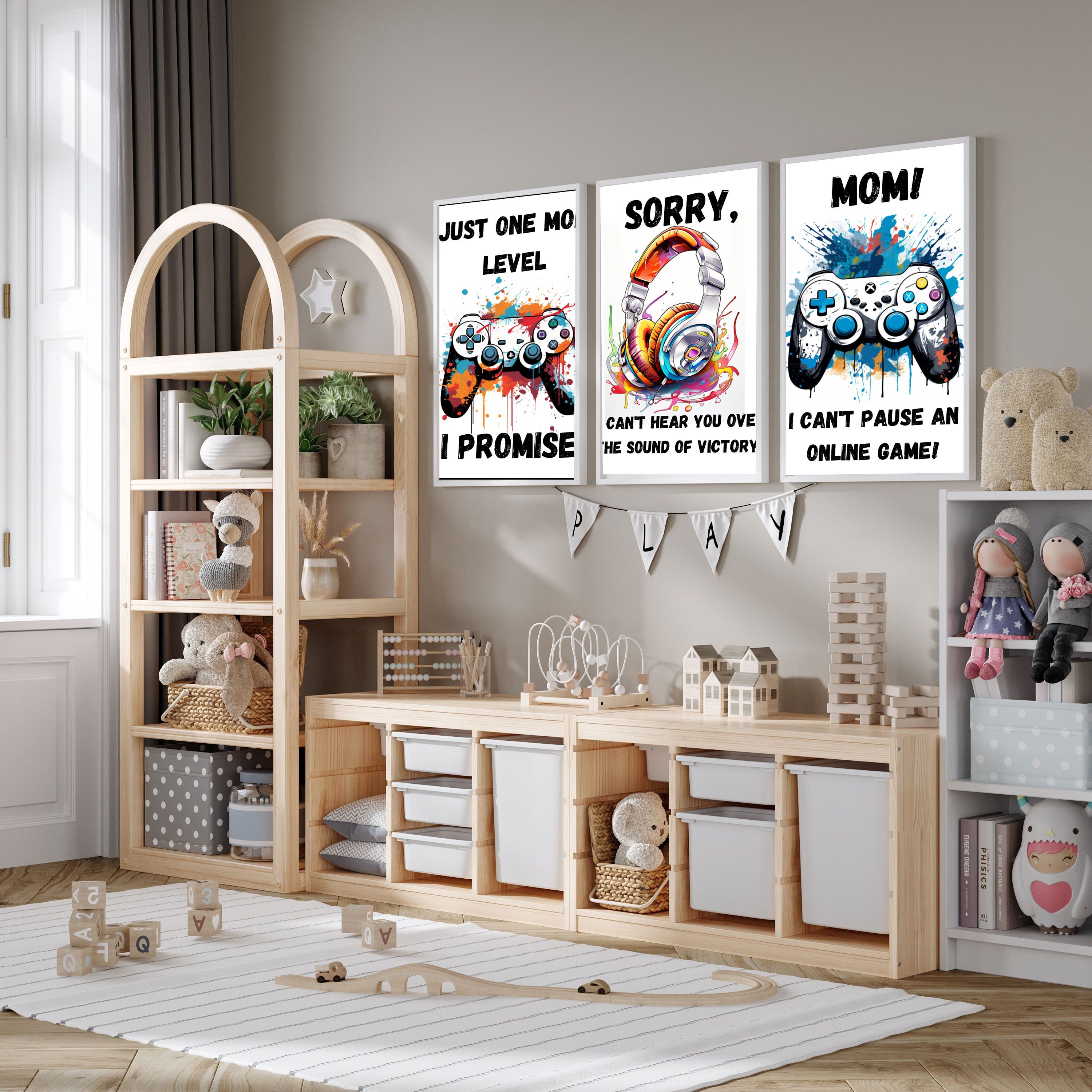 Gaming Print, Gaming Poster Set, Gaming Wall Art, Gaming Room Decor ...