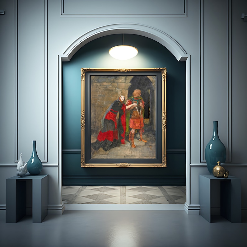 Shakespeare Poster, Lady Macbeth Shakespeare Wall Art, Renaissance Art, 18 Century Classic Fine ...