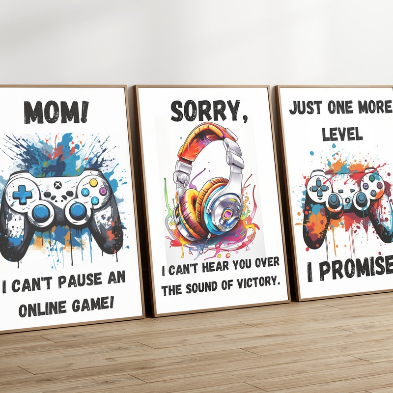 Gaming Poster - Etsy UK