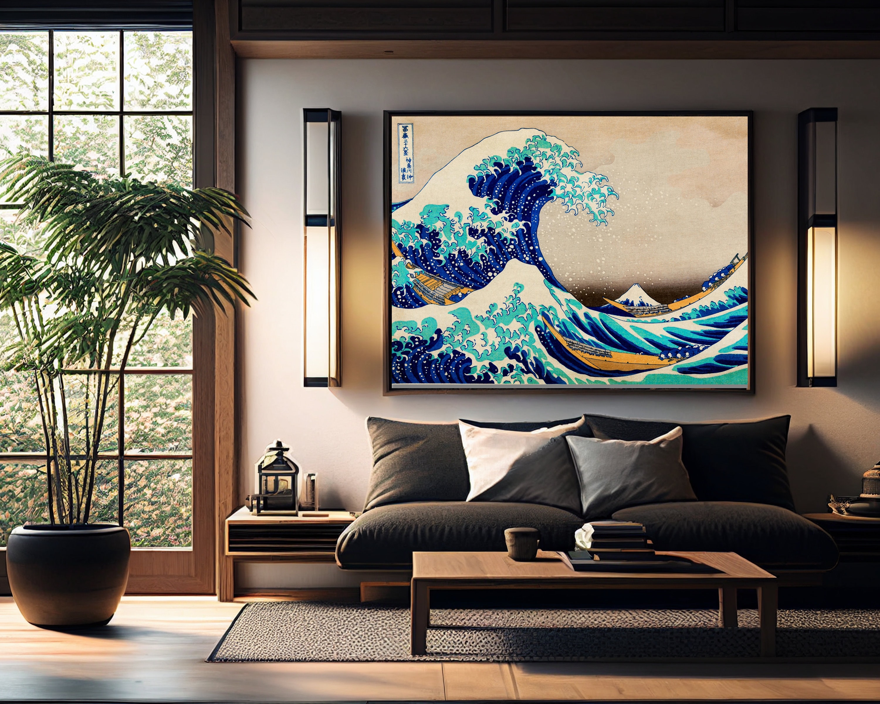 The Great Wave off Kanagawa Hokusai Print/japanese Art Poster, Ukiyoe ...