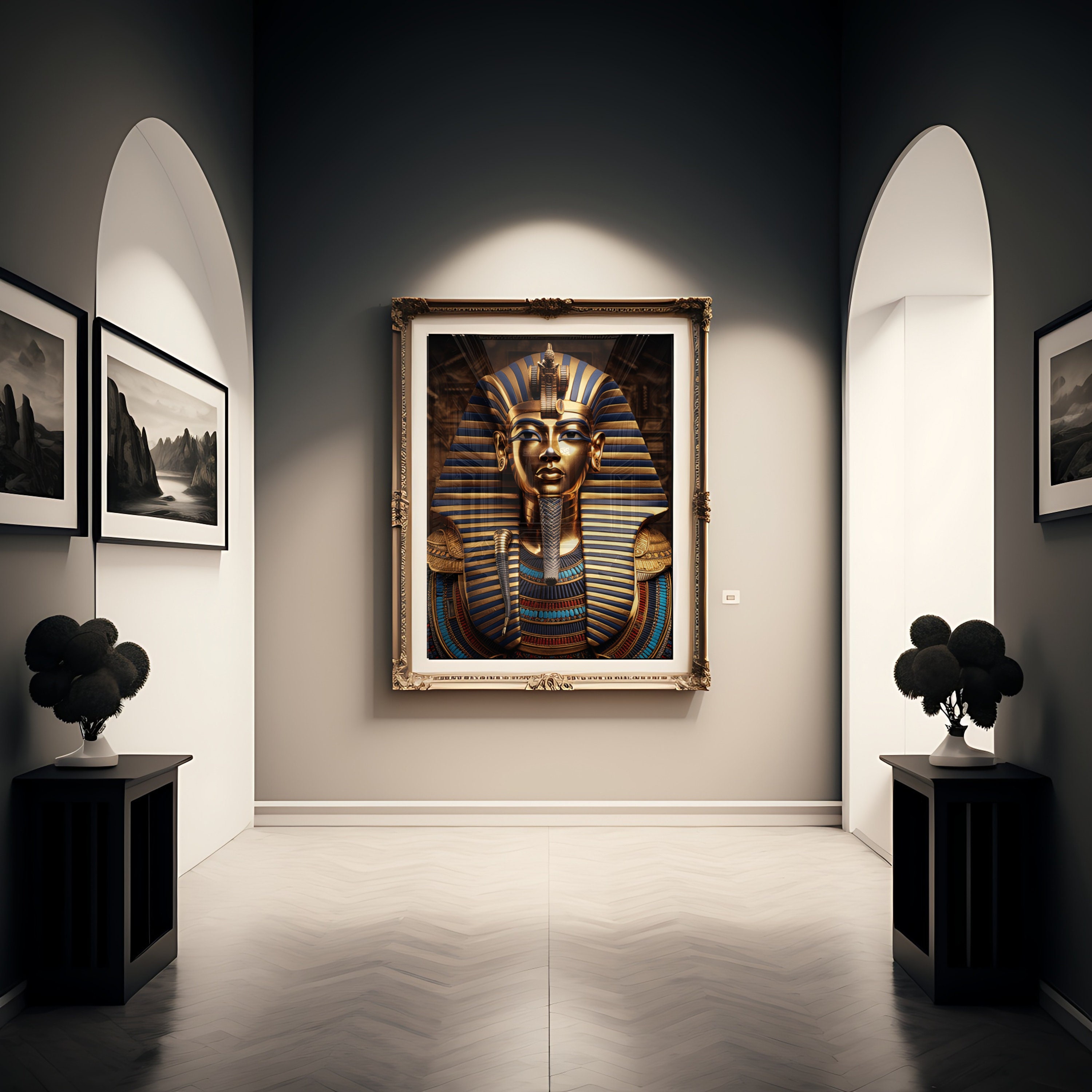 King Tutankhamun Ancient Pharaoh, Egyptian Art, Egyptian Wall Art ...