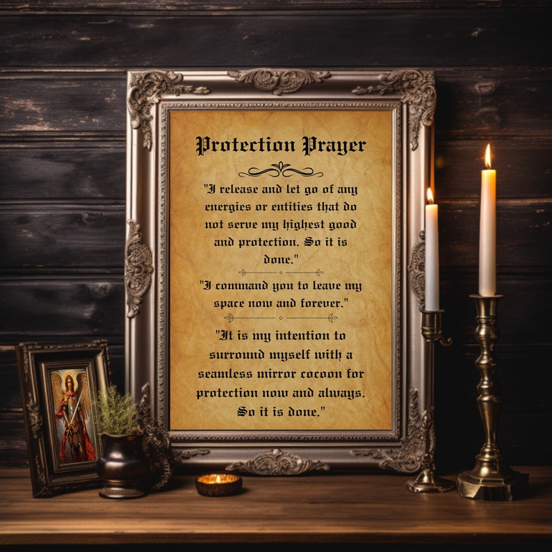 Protection Prayer, Meditation Room, Witch Aesthetic, Home Decor ...