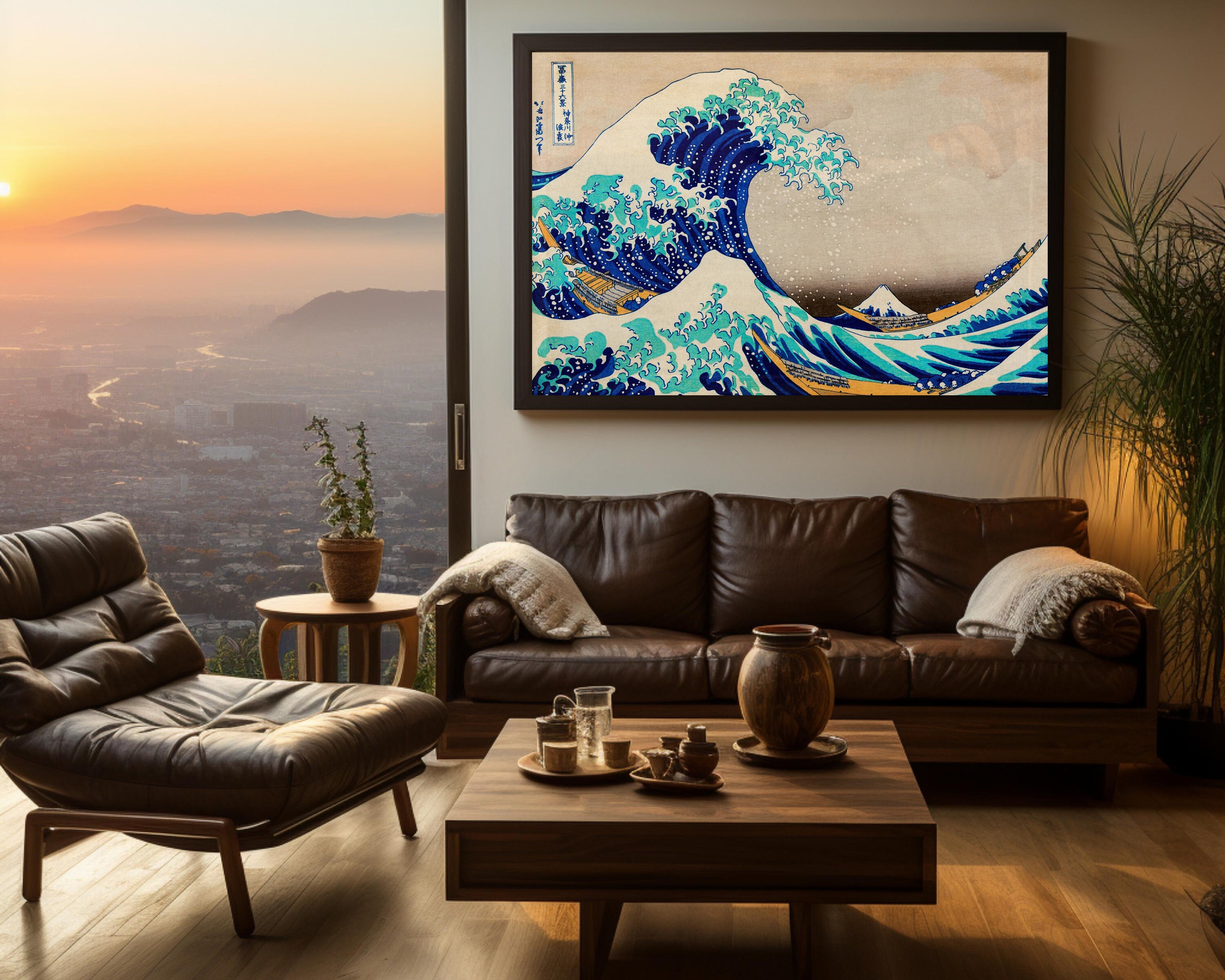 The Great Wave off Kanagawa Hokusai Print/japanese Art Poster, Ukiyoe ...