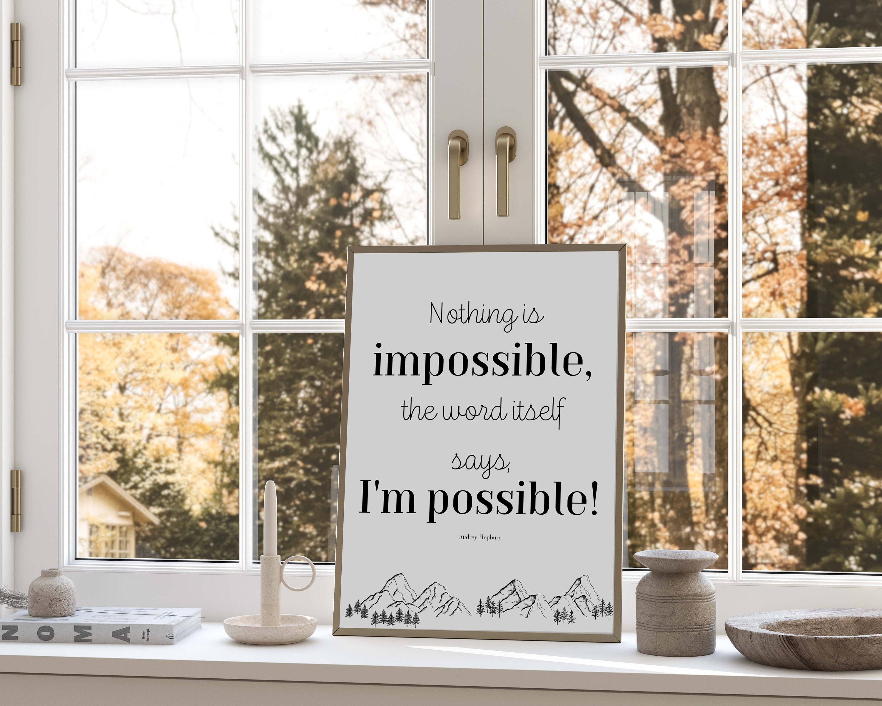 Im Possible, Motivational Wall Art, Inspirational Wall Art, Home Decor ...