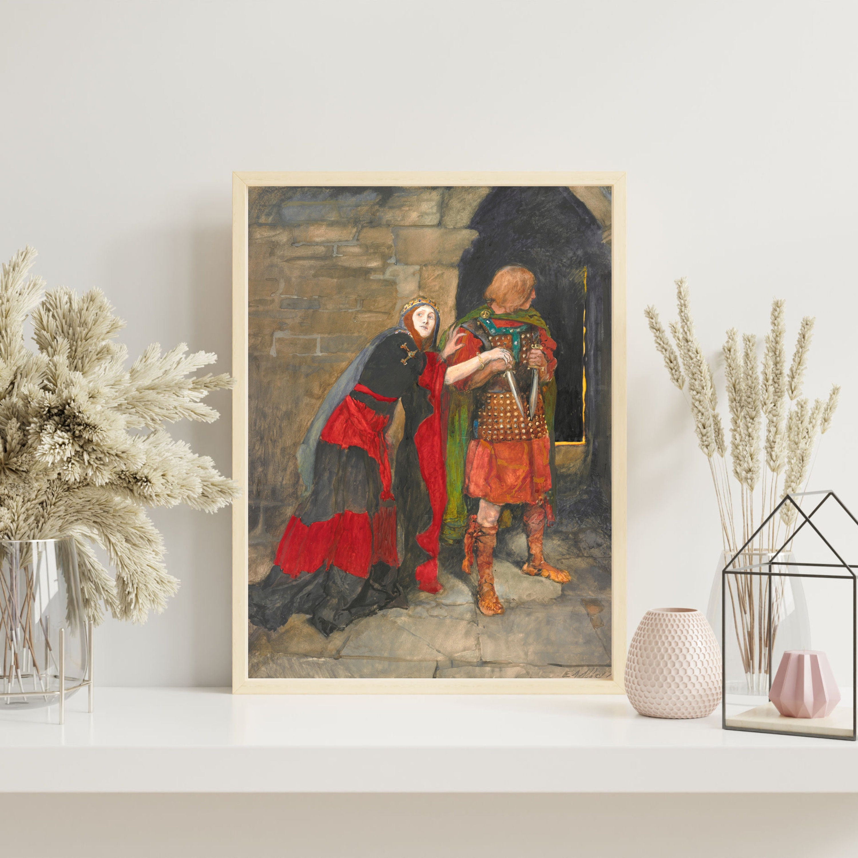 Shakespeare Poster, Lady Macbeth Shakespeare Wall Art, Renaissance Art ...
